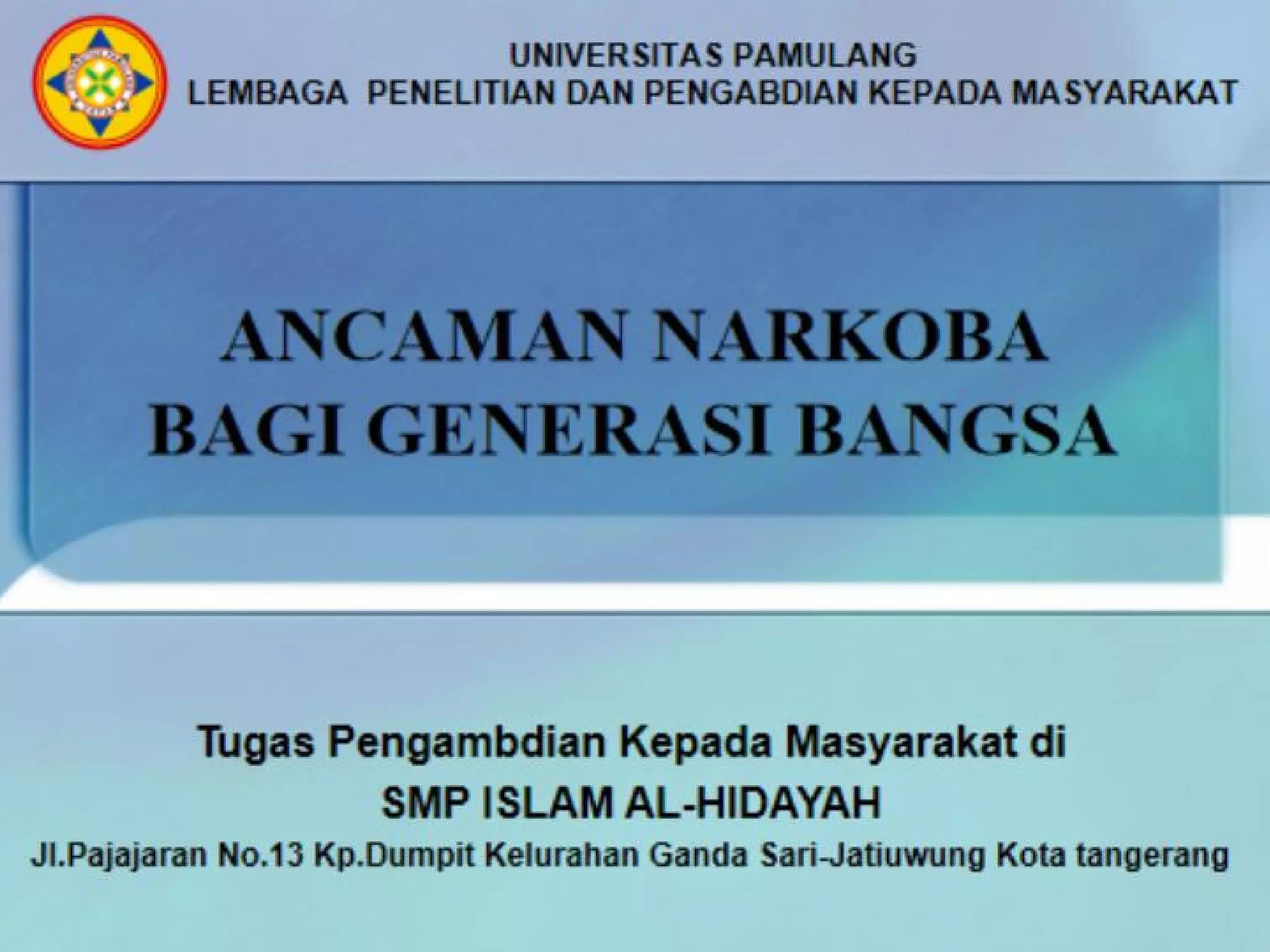 PDF PPT ANCAMAN NARKOBA BAGI GENERASI BANGSA ( Fix ).pdf