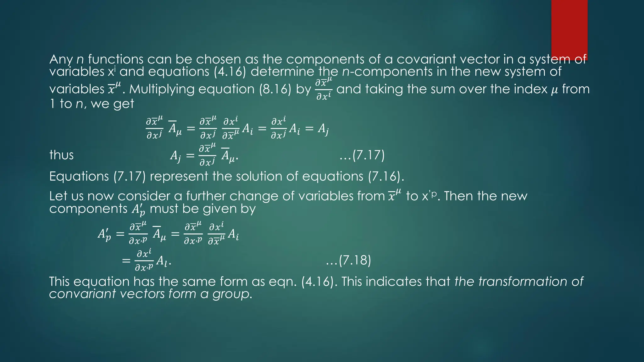 ppt MATHEMATICAL PHYSICS tensor unit 7.pdf