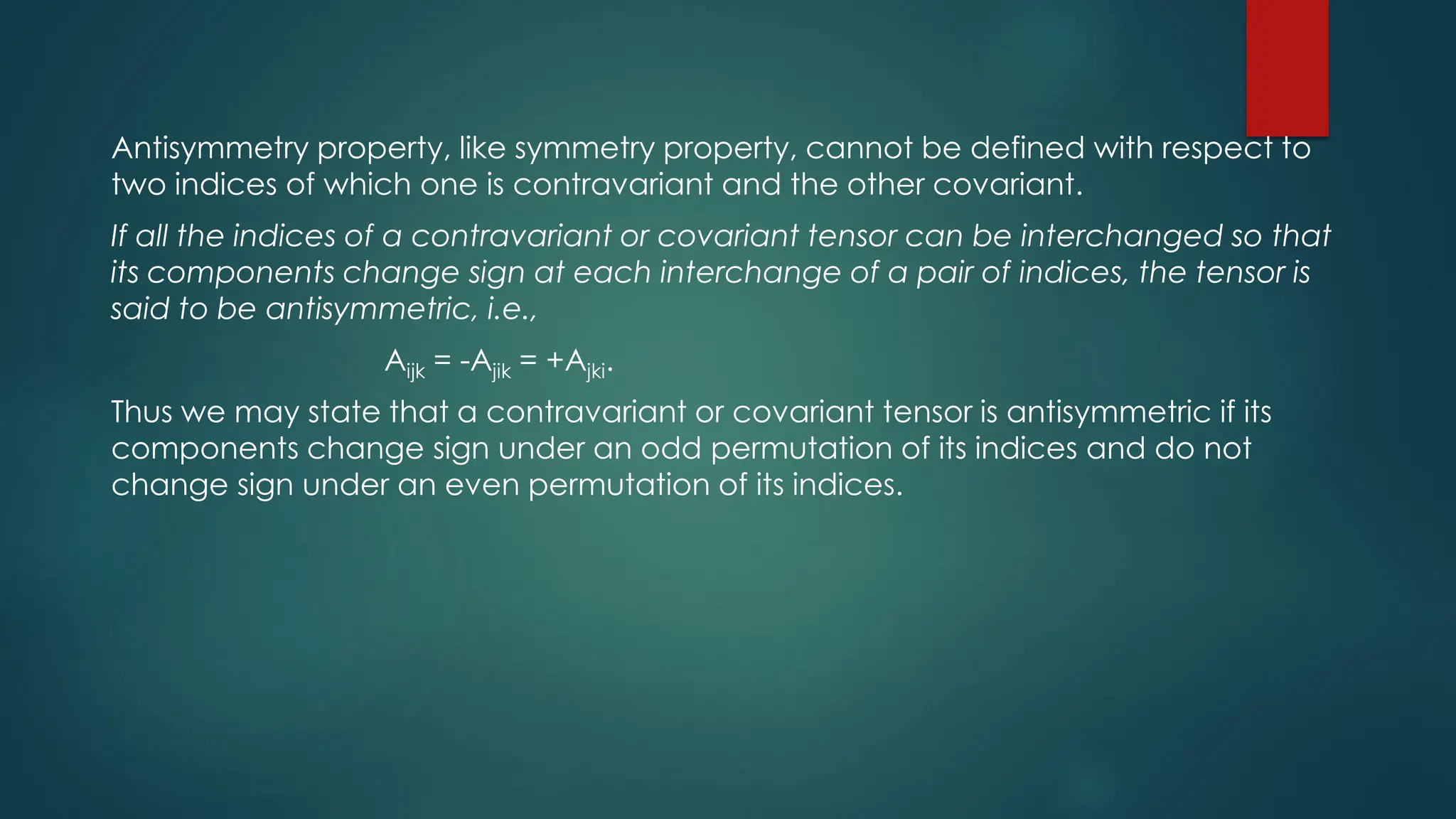 ppt MATHEMATICAL PHYSICS tensor unit 7.pdf