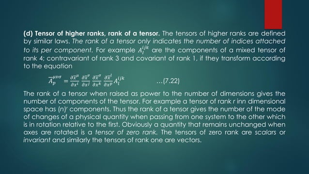 ppt MATHEMATICAL PHYSICS tensor unit 7.pdf