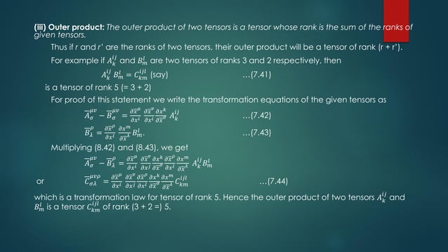ppt MATHEMATICAL PHYSICS tensor unit 7.pdf