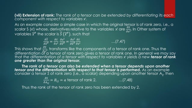 ppt MATHEMATICAL PHYSICS tensor unit 7.pdf