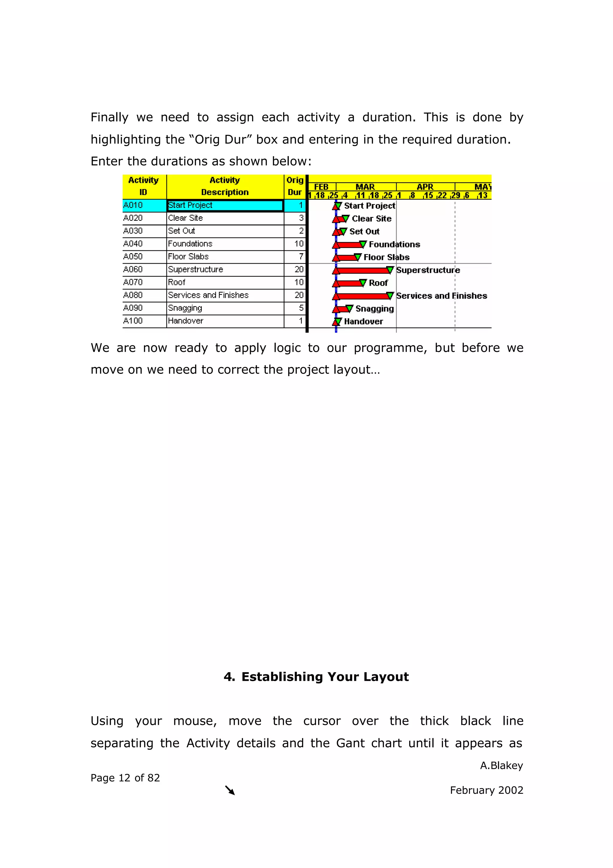 Pdf primavera tutorial | PDF