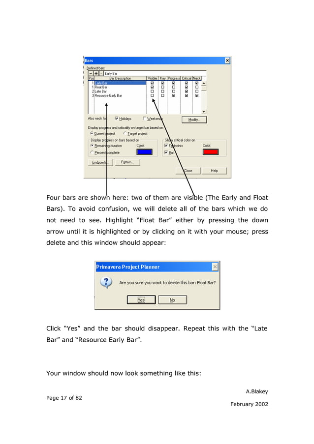 Pdf primavera tutorial | PDF