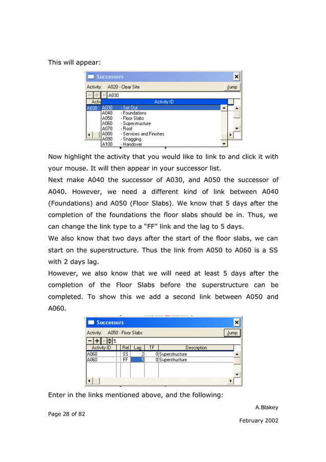 Pdf primavera tutorial | PDF