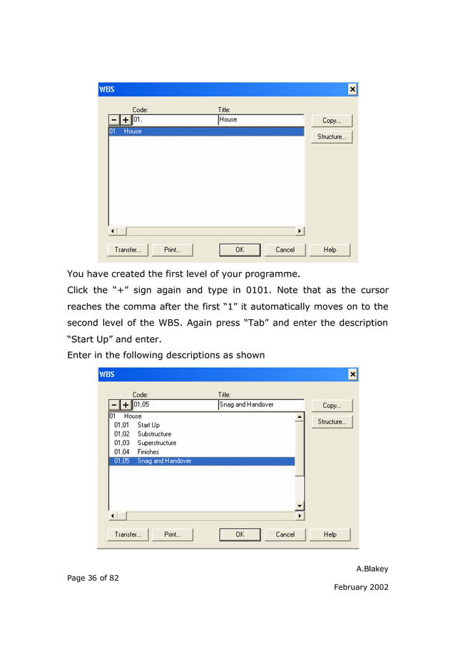 Pdf primavera tutorial | PDF