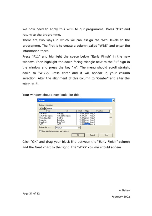 Pdf primavera tutorial | PDF