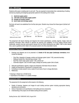 SEM 4 : PROJECT 1 BRIEF BUILDING SERVICES | PDF