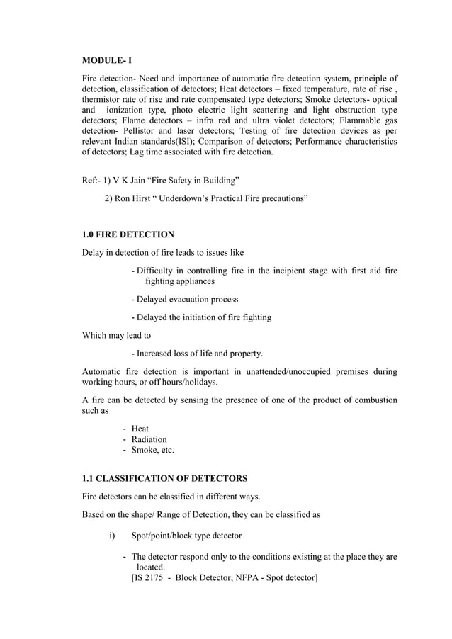 Planning and design of fire protection systems | PDF