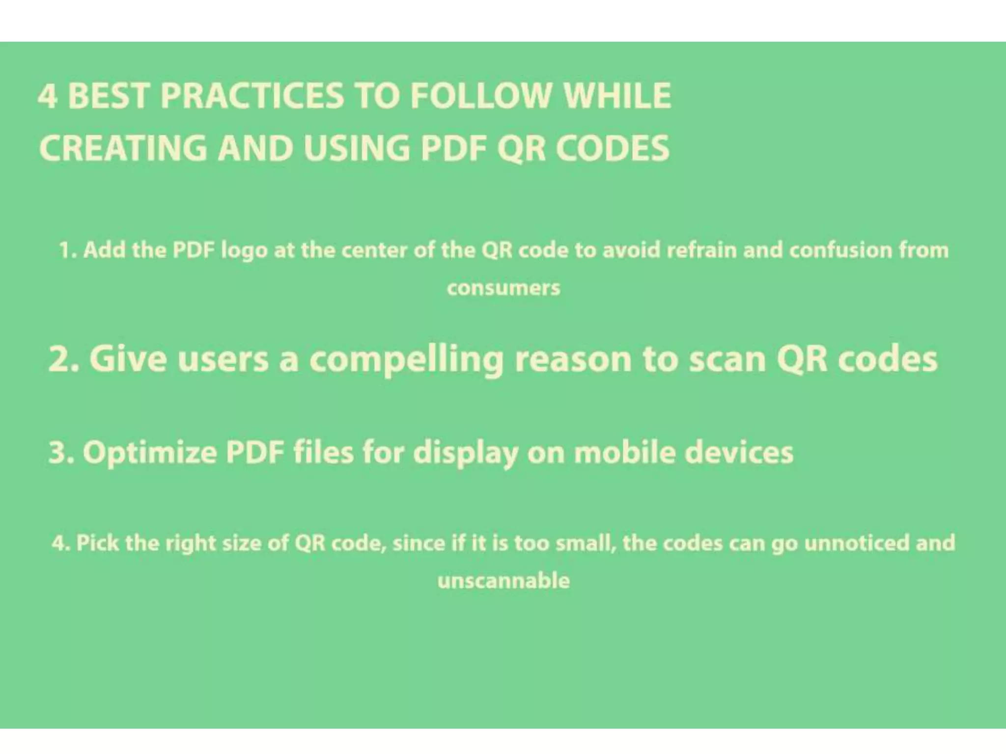PDF QR CODES | PPTX