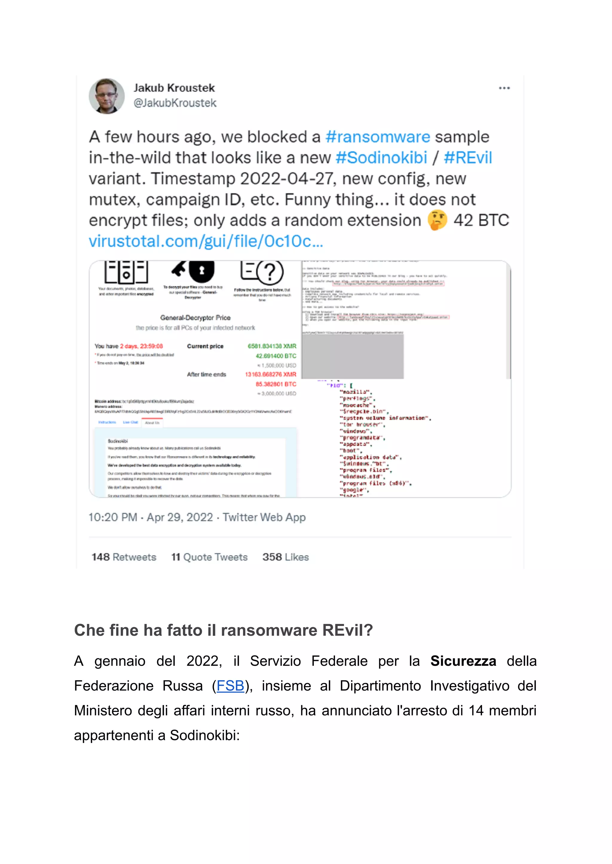 Ransomware Revil: Cos’è, Come Si Diffonde E Principali Attacchi.pdf