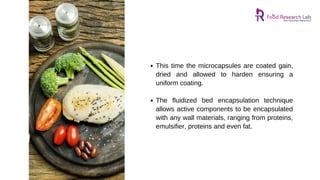 encapsulation in the food industry | PDF