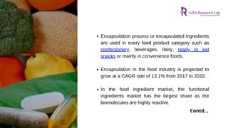 encapsulation in the food industry | PDF