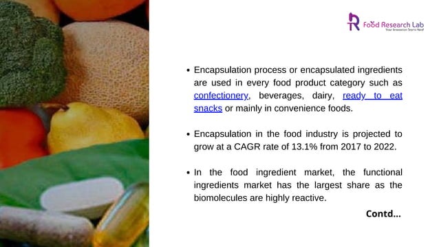 encapsulation in the food industry | PDF