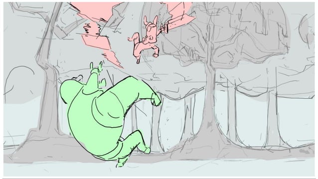 Fight Scene Storyboard (Action/Adventure Animation) | PPT