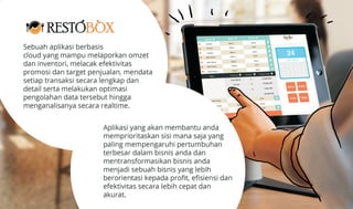My Resto Box | Aplilkasi Manajemen Restaurant Berbasis Web | PDF