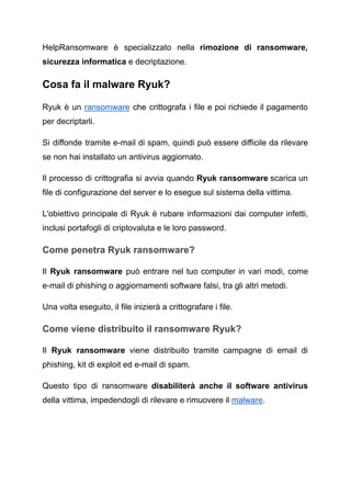 Che Cos’è L’attacco Ryuk Ransomware, Come Posso Proteggermi E ...