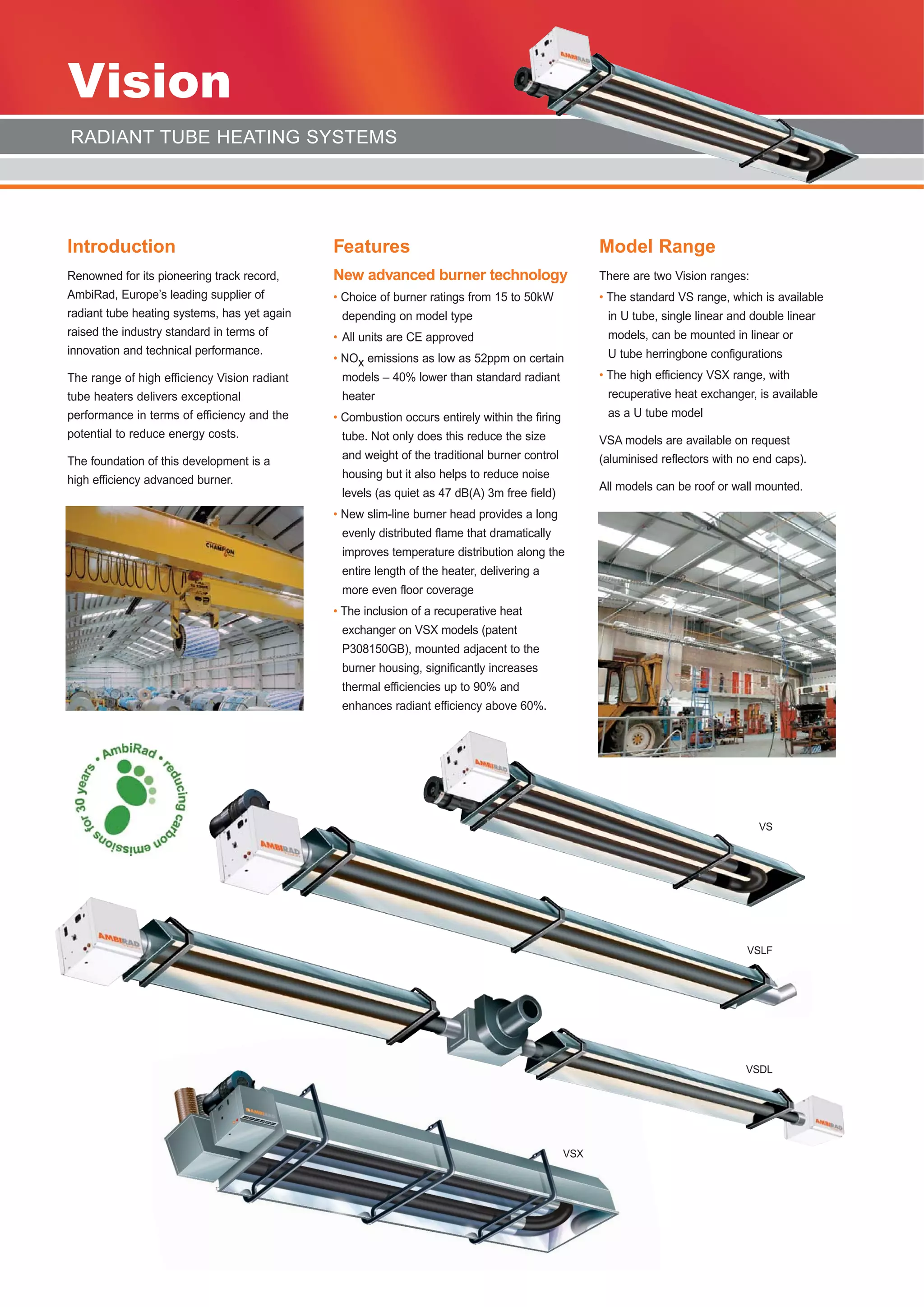 datasheets on radiant heaters | PDF
