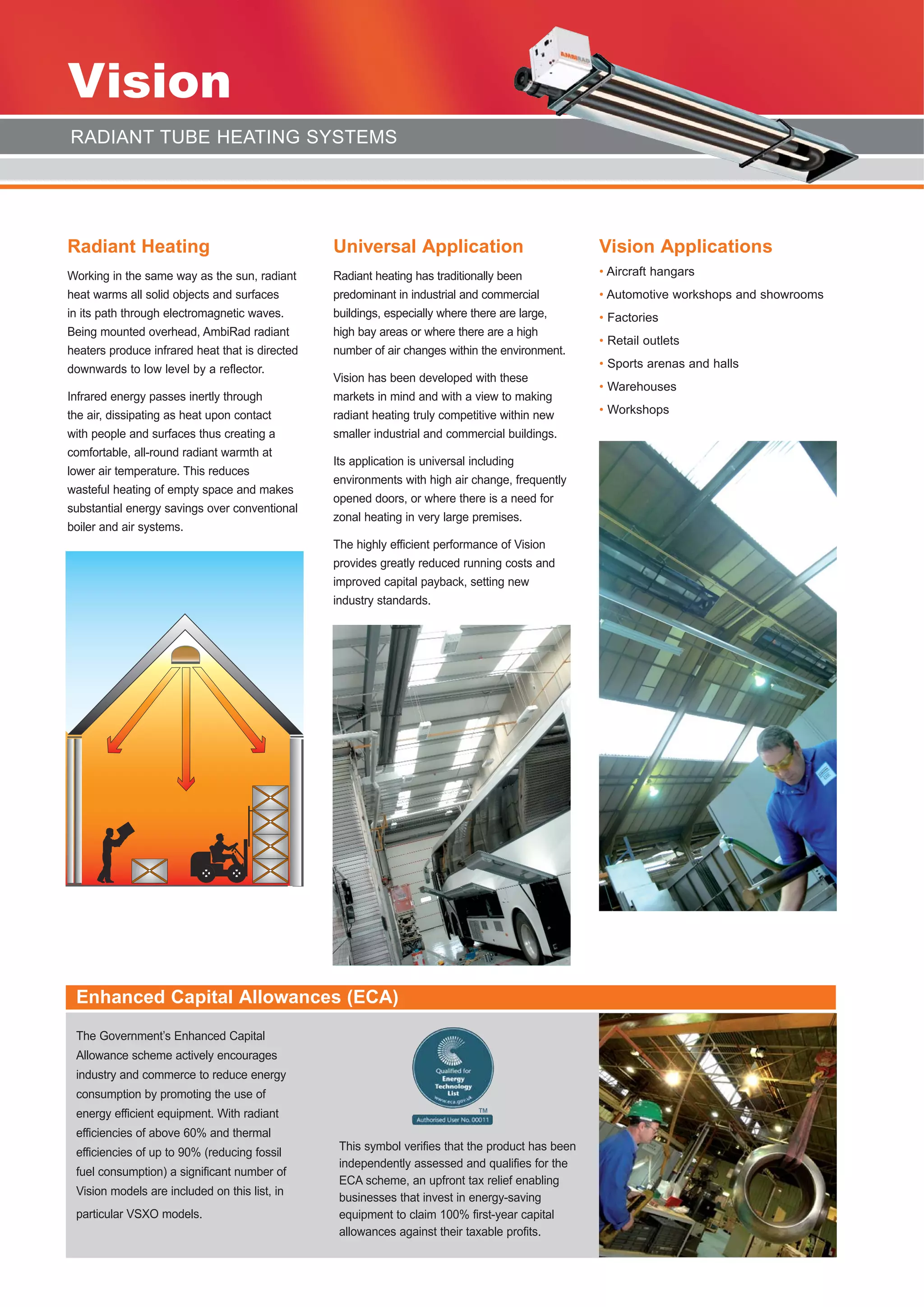 datasheets on radiant heaters | PDF