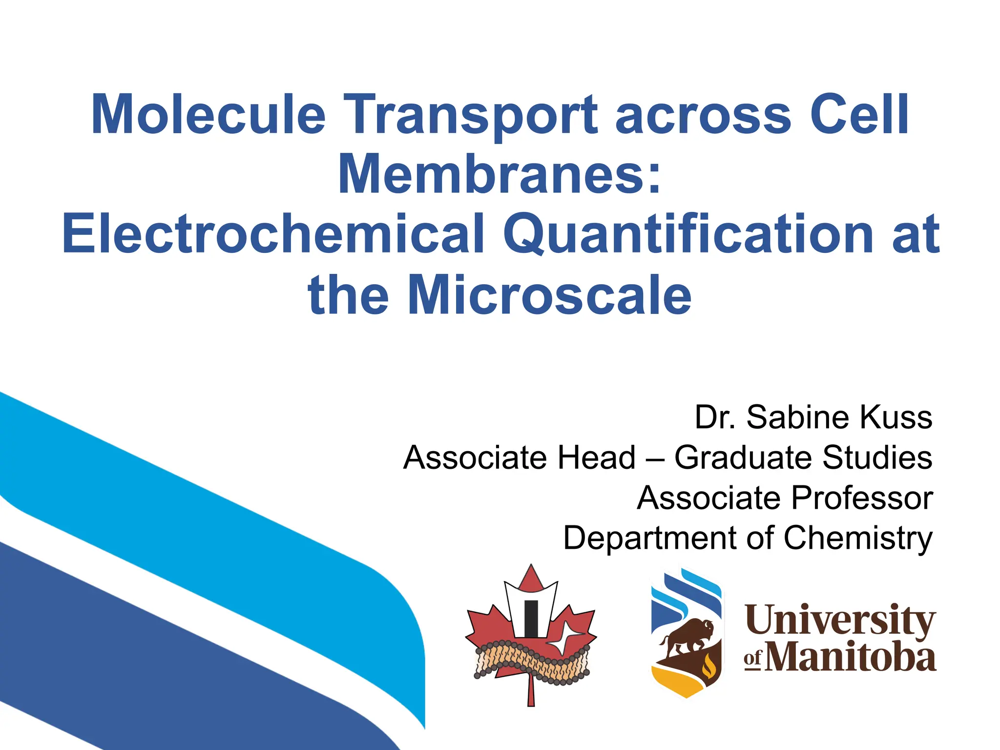 Molecule Transport across Cell Membranes: Electrochemical ...