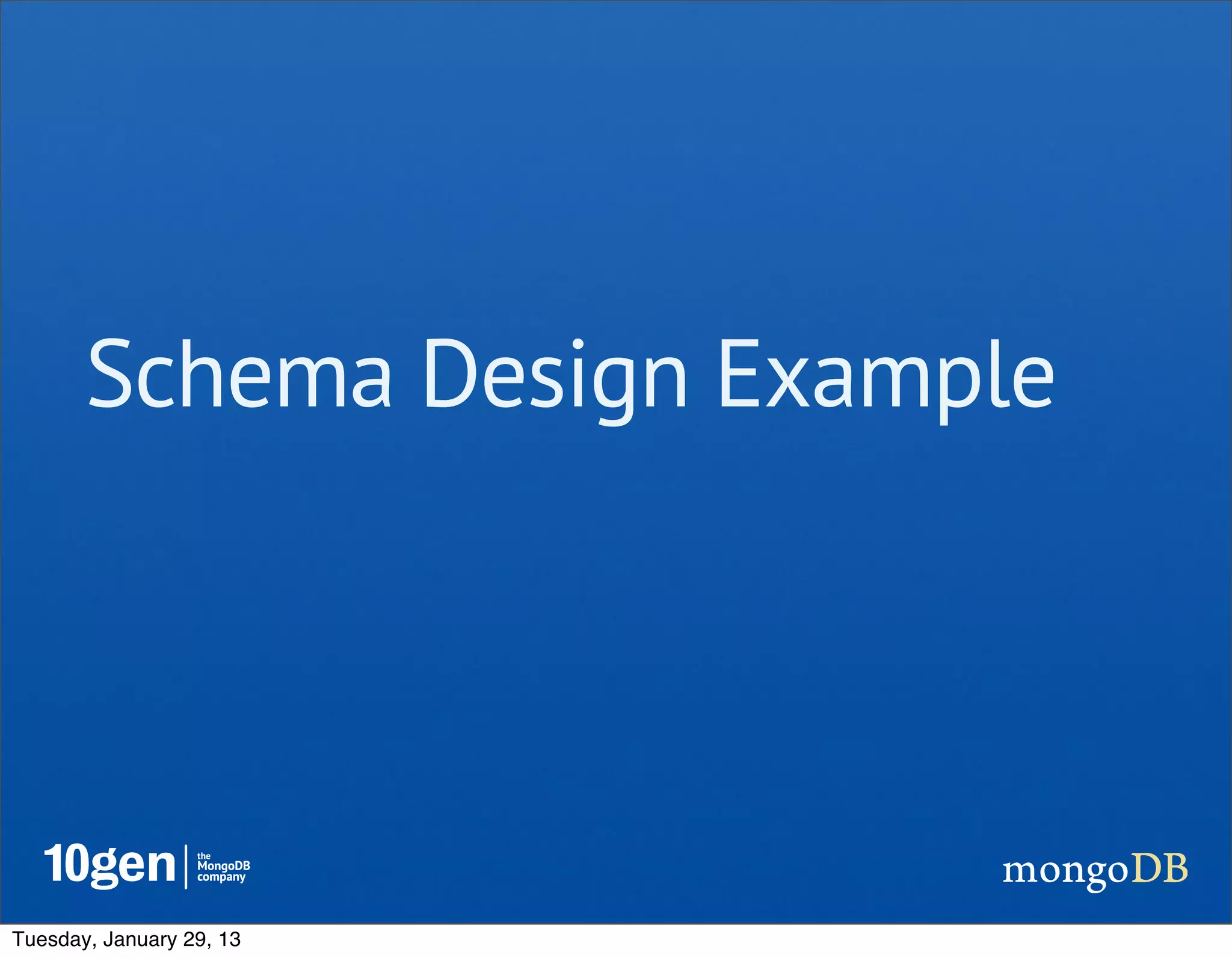 Schema Design | PPT
