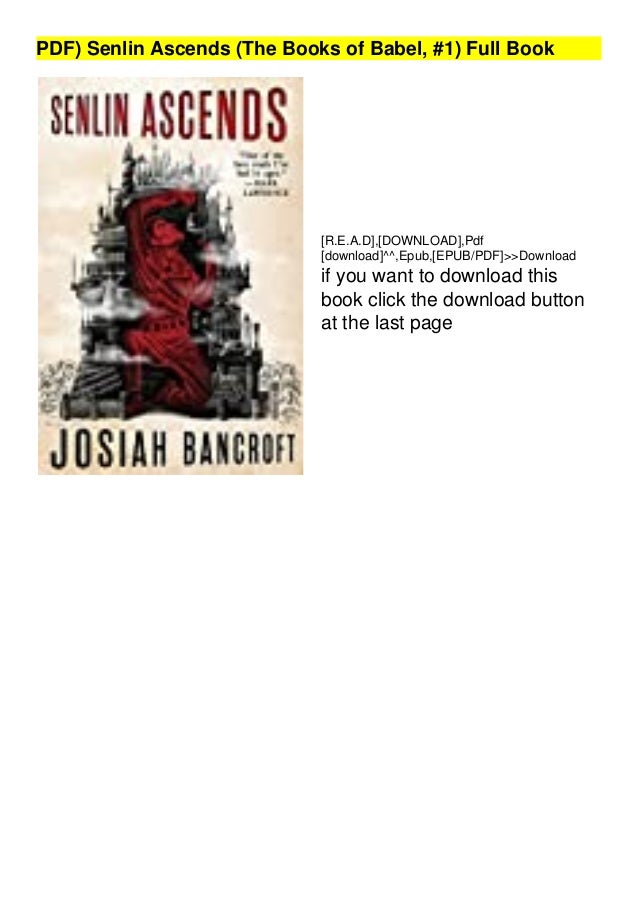 PDF) Senlin Ascends (The Books of Babel #1) Full Book
