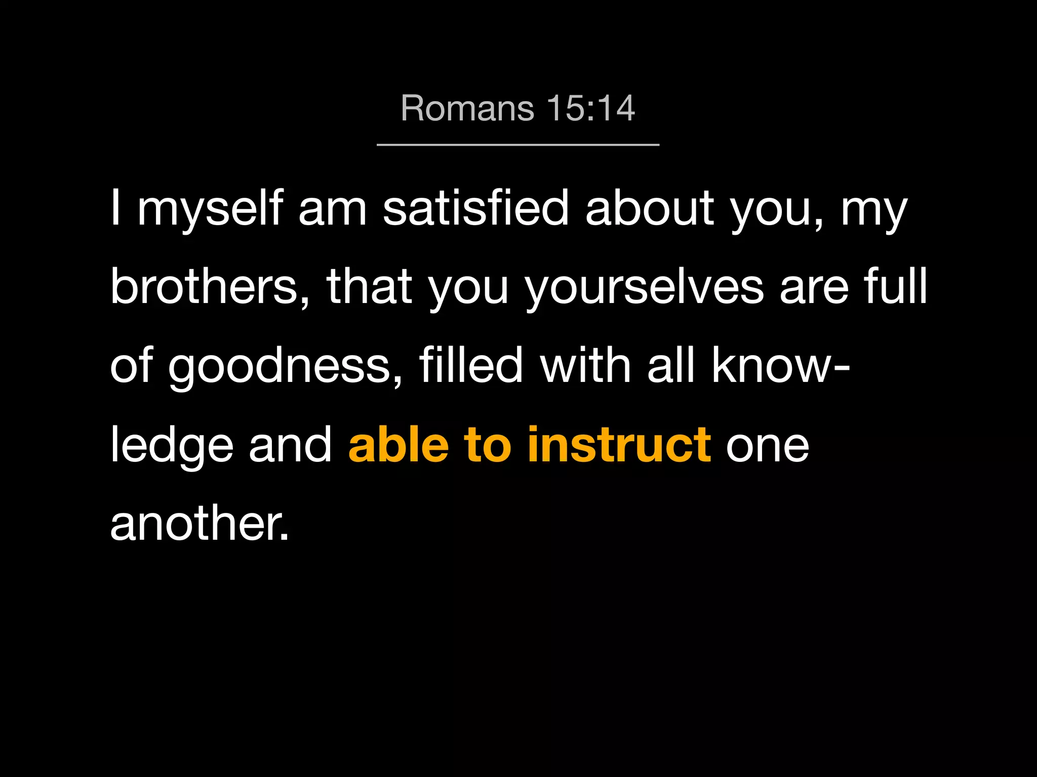 Life Together: Counsel One Another (Romans 15:14) | PDF