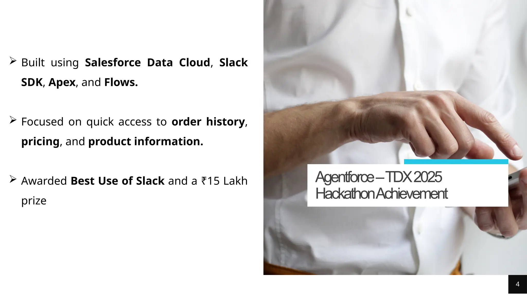 Agentforce – TDX 2025 Hackathon Achievement | PPTX
