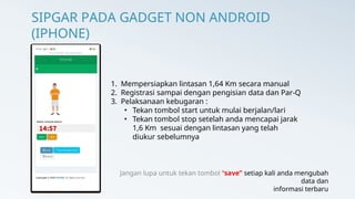 PDF SIPGAR kebugaran jasmani dan penilaian kebugaran | PPTX