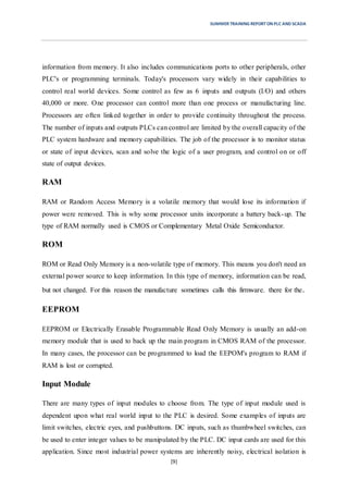 Pdfslide.net summer training-report-on-plc-and-scada11 | DOCX