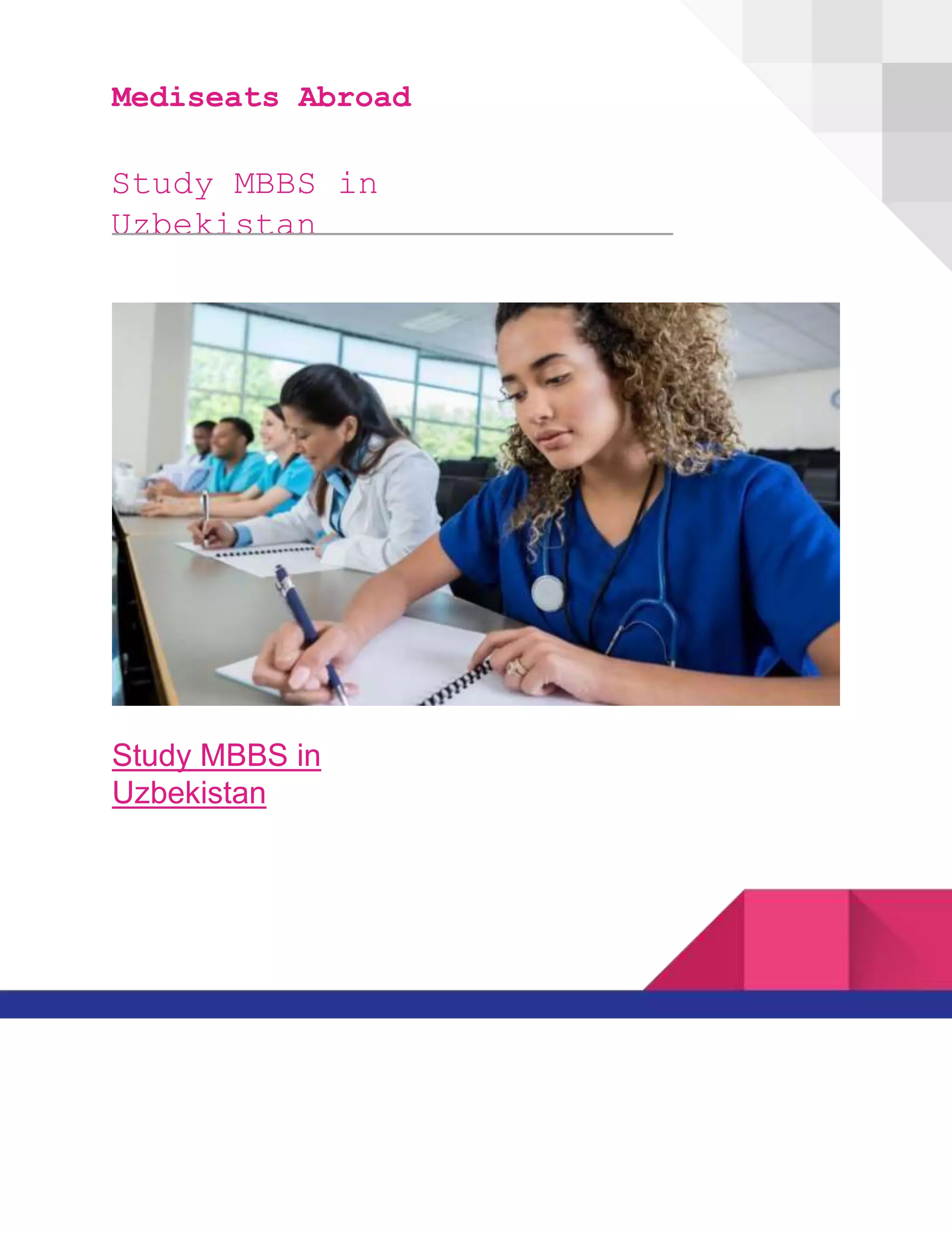 Study MBBS in Uzbekistan - Mediseats Abroad | PPT