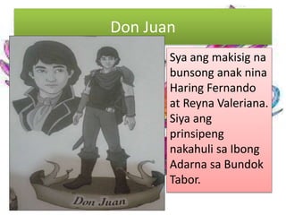 ibong adarna kabanata 1 ang hiling ng don juan kay lolo bron | PDF