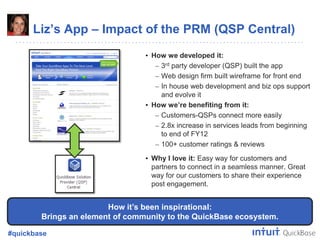 Intuit QuickBase Webinar: Solve More Problems - with QuickBase | PPT