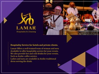 Lamar Company for Hospitality and Cleaning Profile | PPT