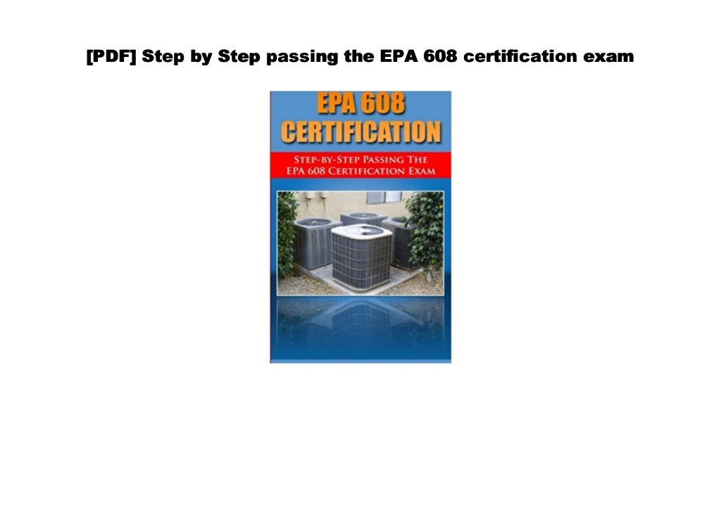 Doc Step By Step Passing The EPA 608 Certification Exam doc-step-by-step-passing-the-epa-608-certification-exam