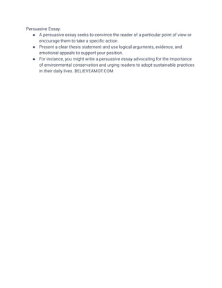 Persuasive Essay | PDF