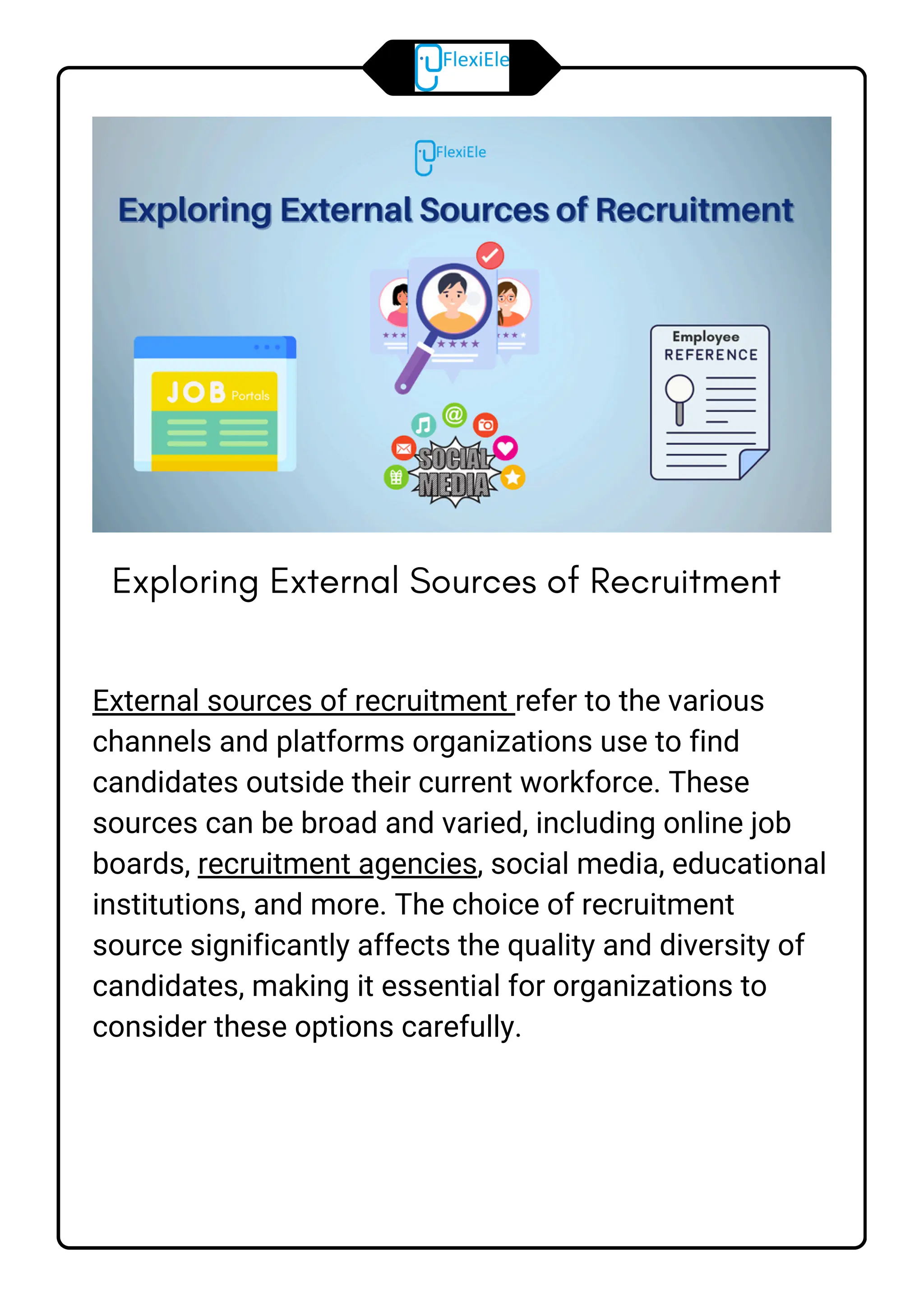 Exploring External Sources of Recruitment | PDF