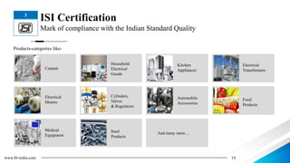 BIS Registration Services, WPC Approval Consultants, ISI Certification ...