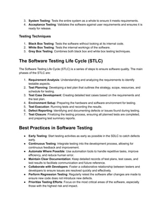 Mastering Software Testing: The Ultimate Guide to Quality Assurance | PDF