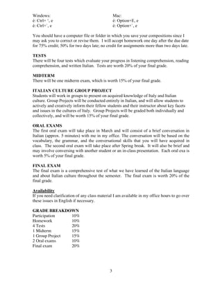 Class Syllabus | PDF