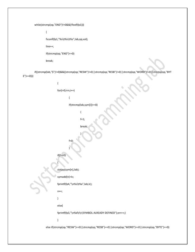 systems programming lab programs in c | PDF