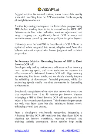 PDF to Excel Invoice OCR API For Seamless Invoice Data Extraction | DOCX