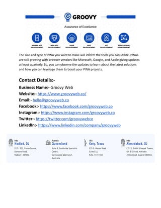 Top 10 Best PWA Development Tools and Technologies to Use.pdf | Web Development | Internet