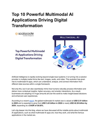 The Role of Multimodal AI in Digital Transformation: Top 10 ...