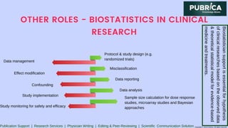 Biostatistics Roles and Responsibilities in Clinical Research | Pubrica | PDF