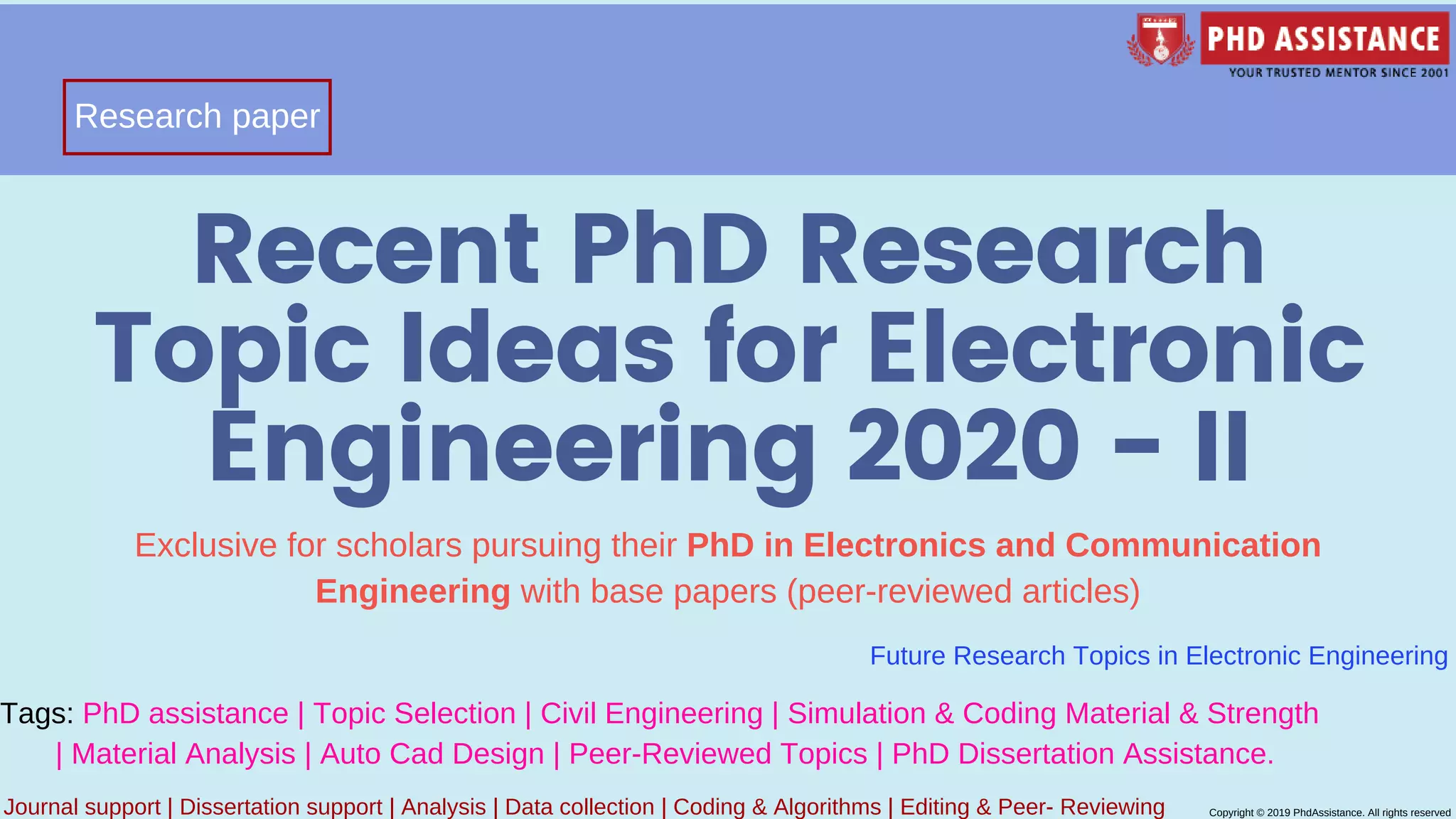 Recent PhD Research Topic Ideas for Electronics and Communication ...