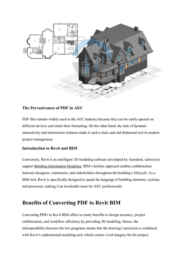 PDF to Revit BIM Conversion Guide: A Comprehensive 2024 Guide | PDF