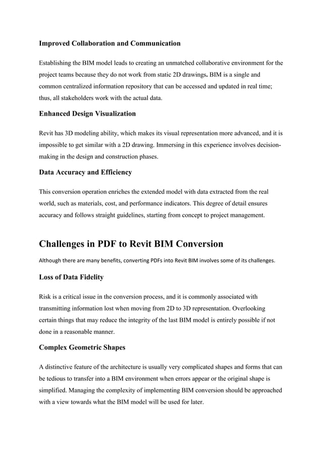 PDF to Revit BIM Conversion Guide: A Comprehensive 2024 Guide | PDF
