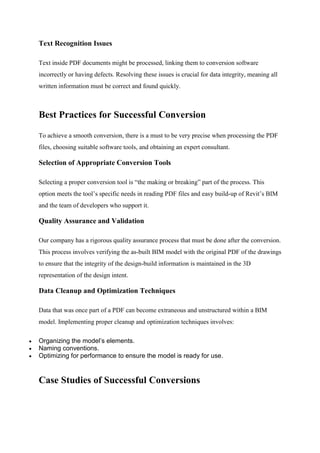 PDF to Revit BIM Conversion Guide: A Comprehensive 2024 Guide | PDF