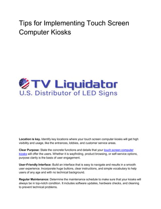 PDF_tvliquidator_Touch Screen Computer Kiosks.pdf